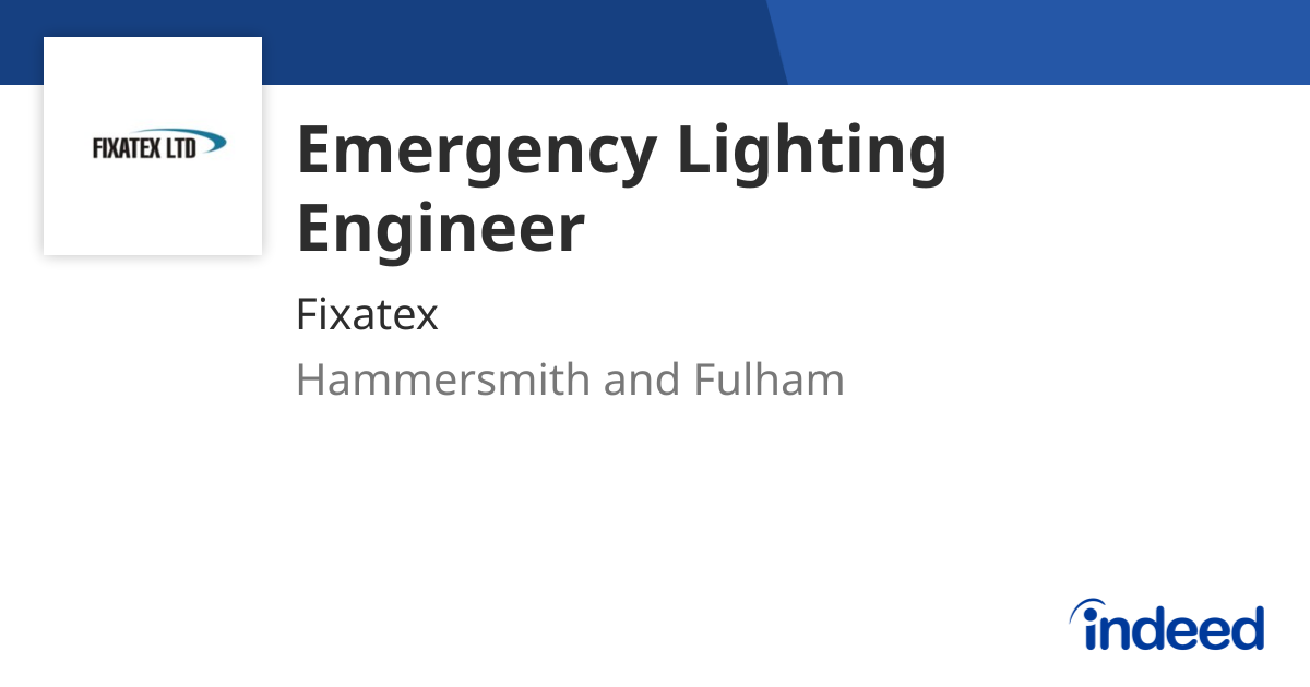 Emergency Lighting Engineer - Hammersmith and Fulham - Indeed.com