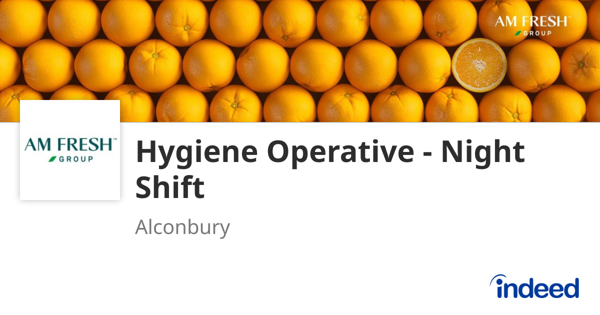 Hygiene Operative - Night Shift - Alconbury PE28 4WY - Indeed.com