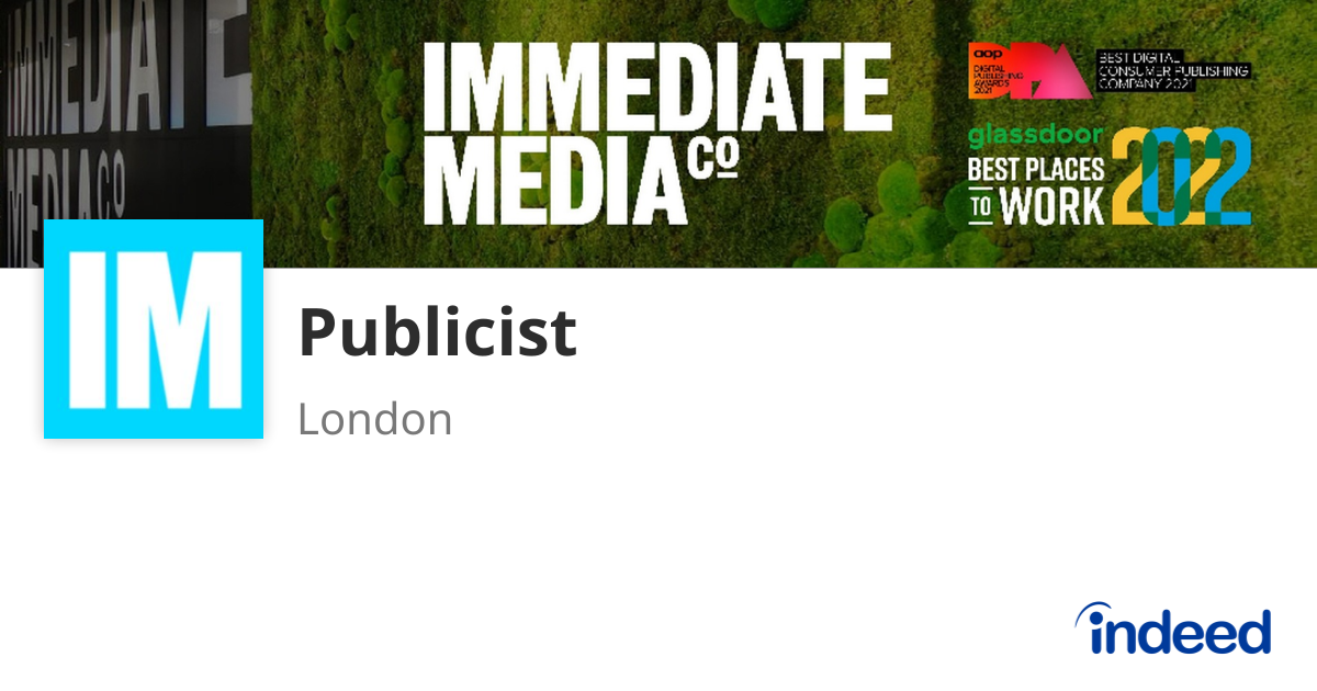 Publicist - London - Indeed.com