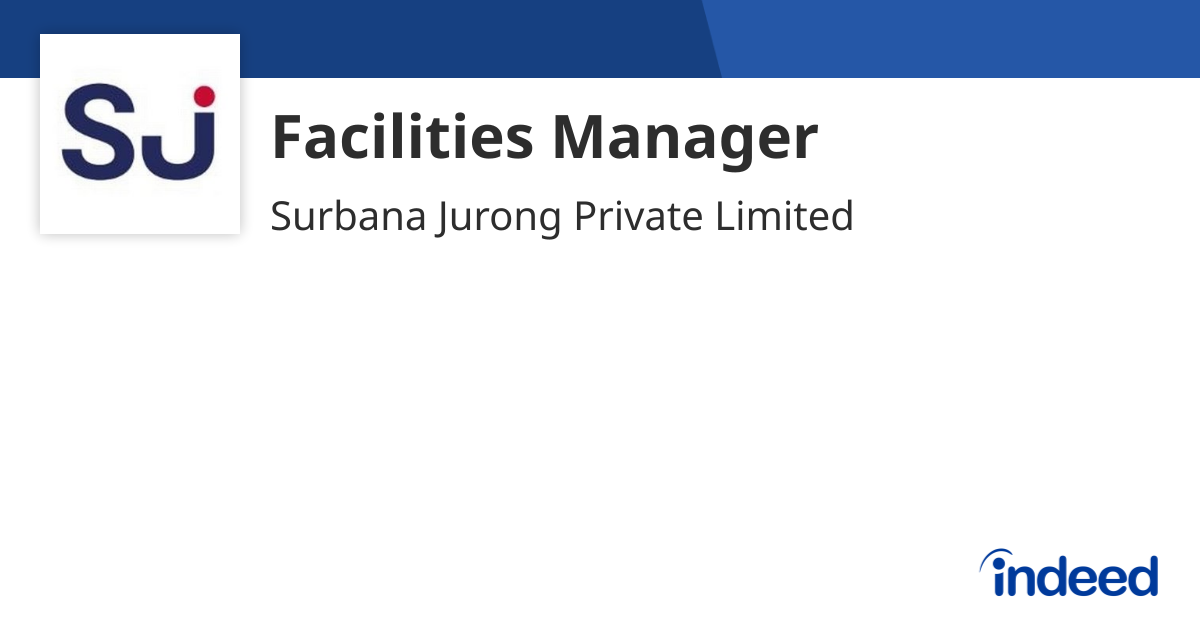 Facilities Manager - Singapore - Indeed.com