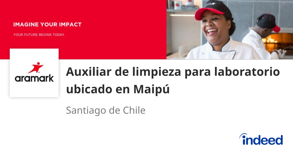 Auxiliar de limpieza para laboratorio ubicado en Maipú - Santiago de ...