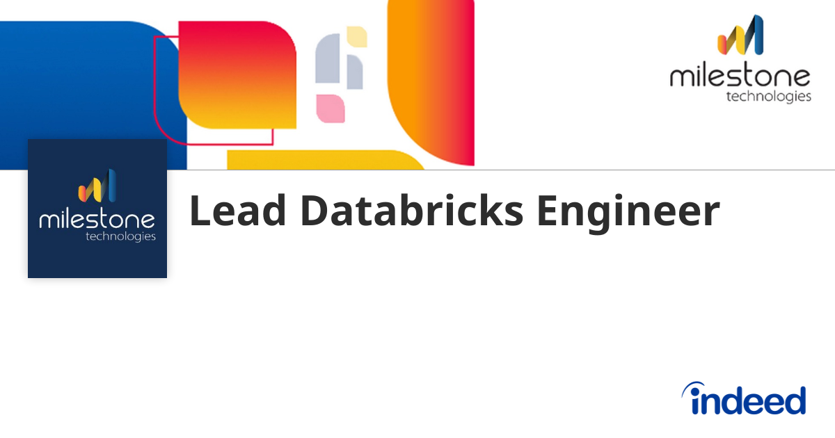 Lead Databricks Engineer - Hyderabad, Telangana - Indeed.com