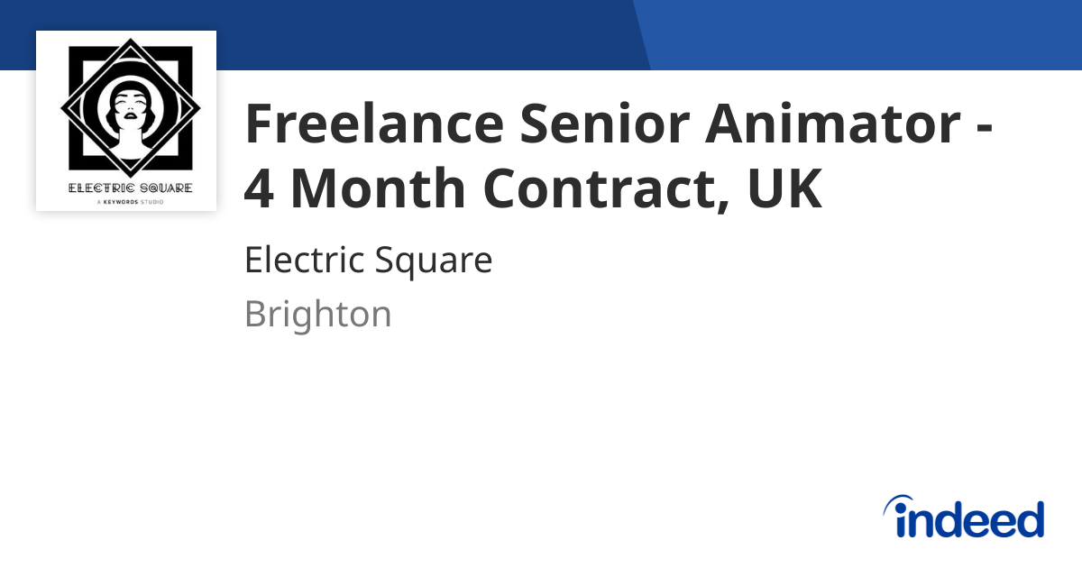 Freelance Senior Animator - 4 Month Contract, UK - Brighton - Indeed.com