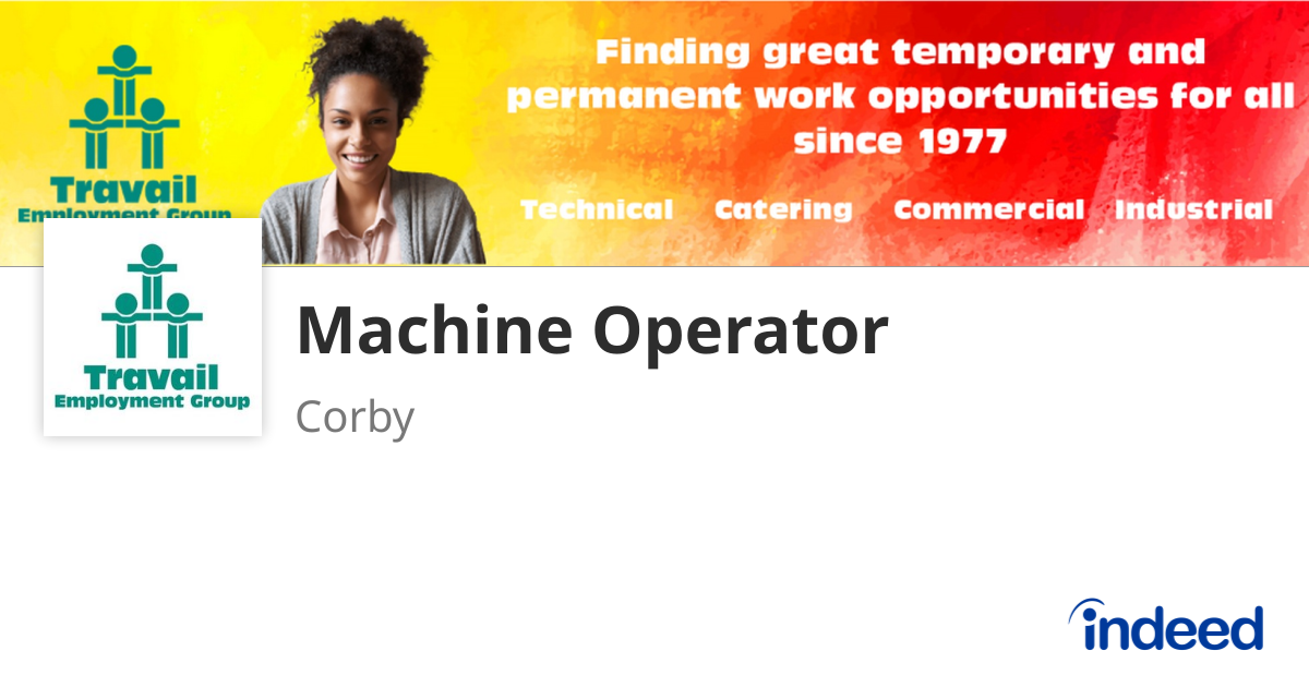 Machine Operator - Corby - Indeed.com