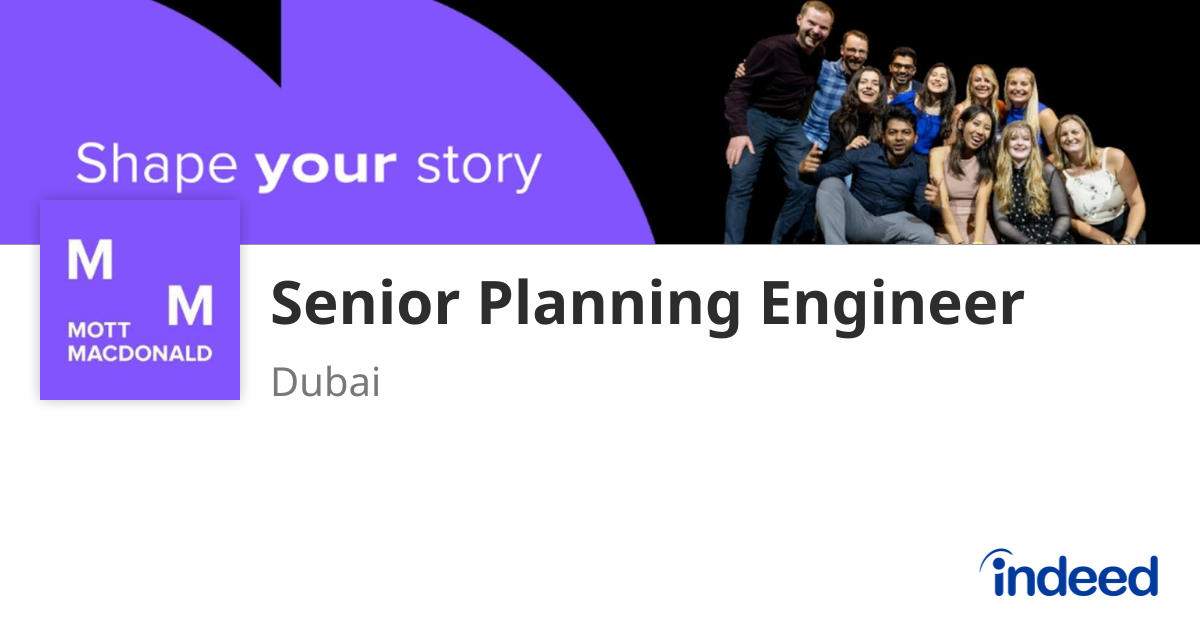 Senior Planning Engineer - Dubai - Indeed.com