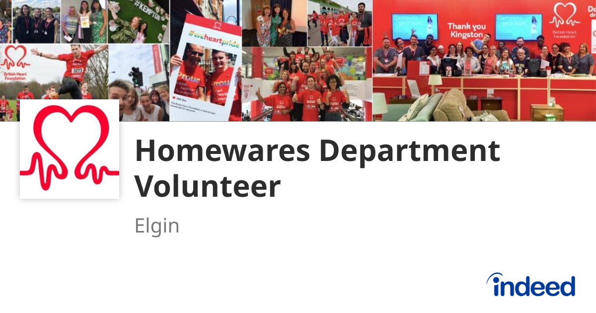 Homewares Department Volunteer - Elgin IV30 1DW - Indeed.com