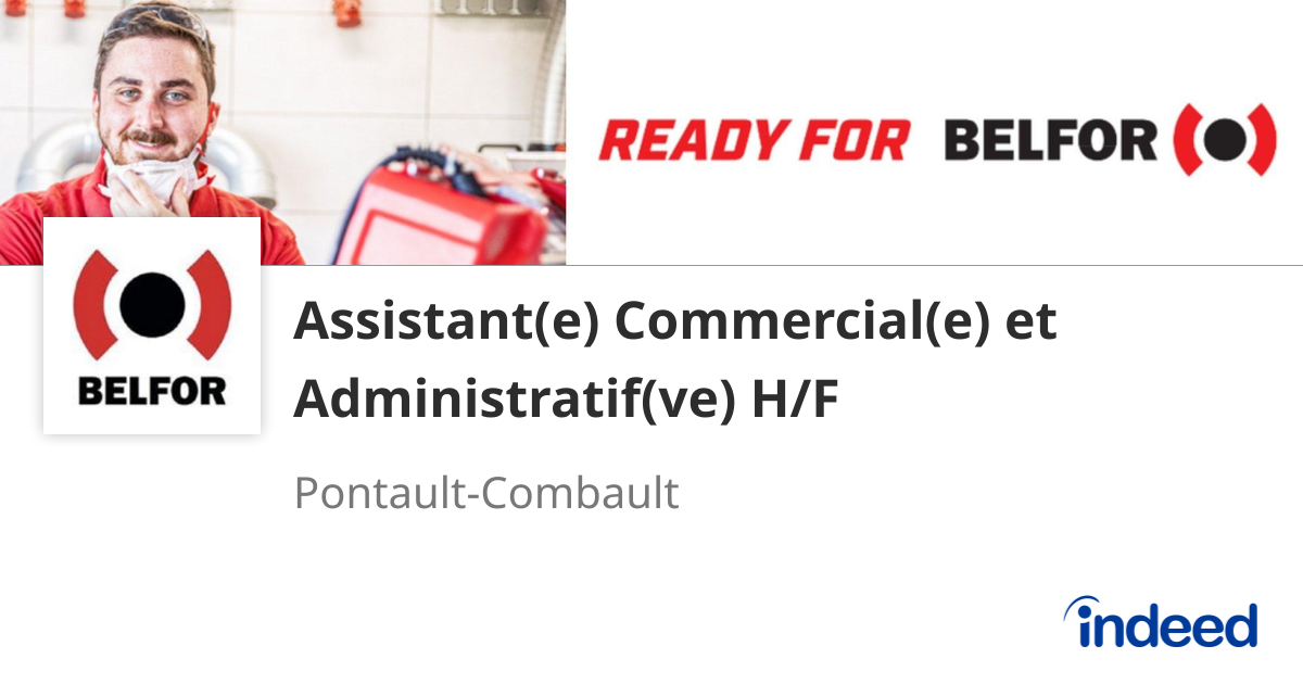 Assistant(e) Commercial(e) et Administratif(ve) H/F - 77340 Pontault ...