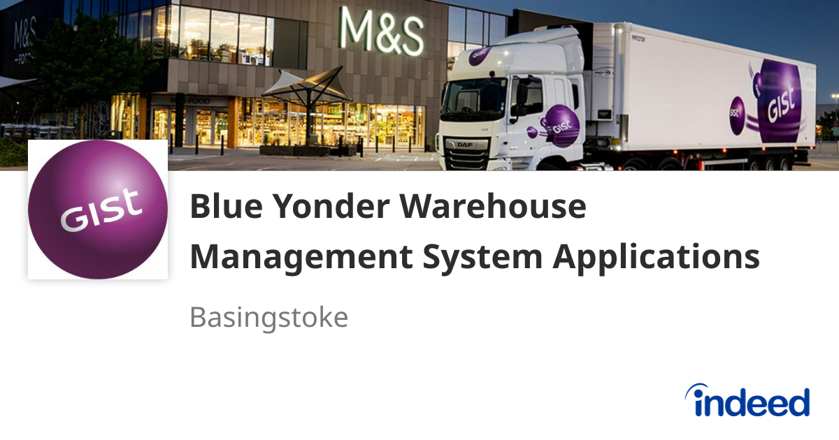 Blue Yonder Warehouse Management System Applications Specialist - Basingstoke RG24 8UB - Indeed.com