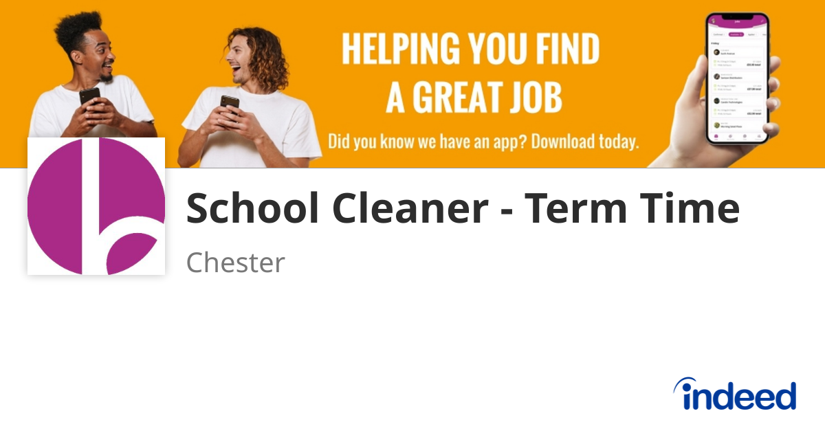 School Cleaner - Term Time - Chester CH4 7HS - Indeed.com