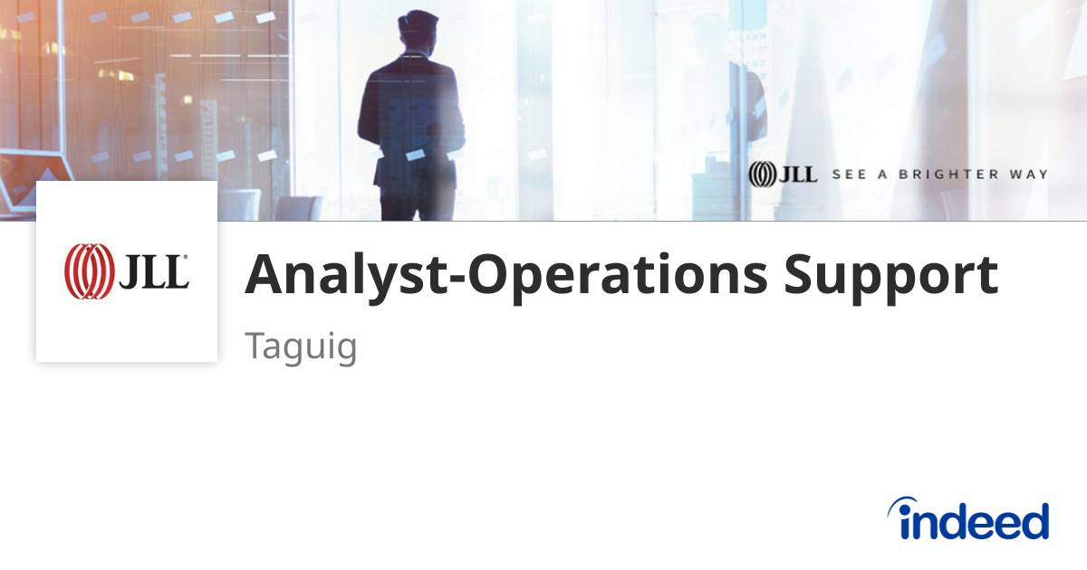 Analyst-Operations Support - Taguig - Indeed.com