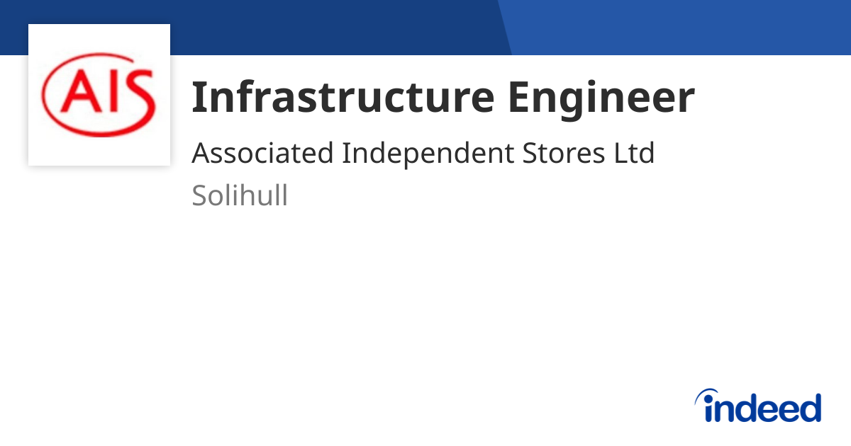 Infrastructure Engineer - Solihull B90 4LF - Indeed.com
