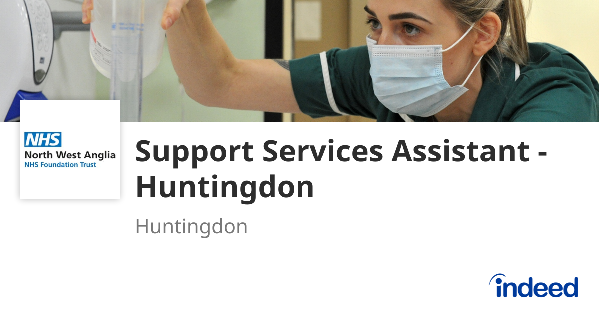 Support Services Assistant - Huntingdon - Huntingdon PE29 6NT - Indeed.com