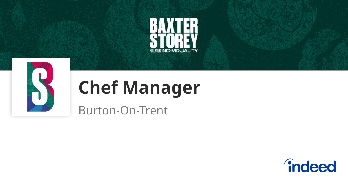 Chef Manager - Burton-On-Trent - Indeed.com