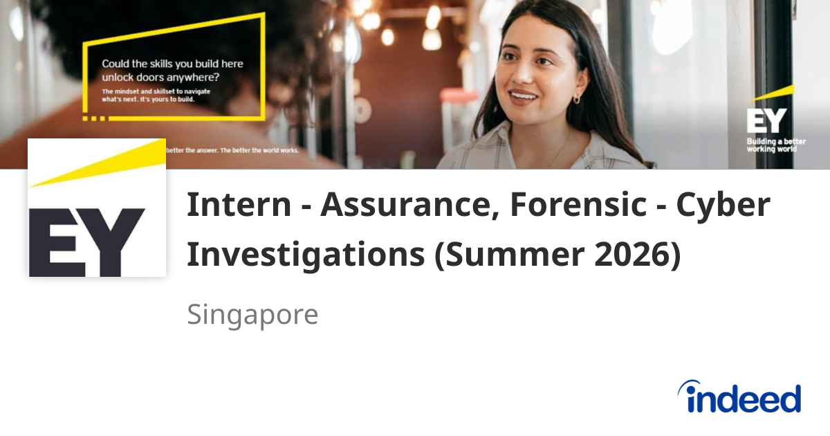Intern - Assurance, Forensic - Cyber Investigations (Summer 2026 ...