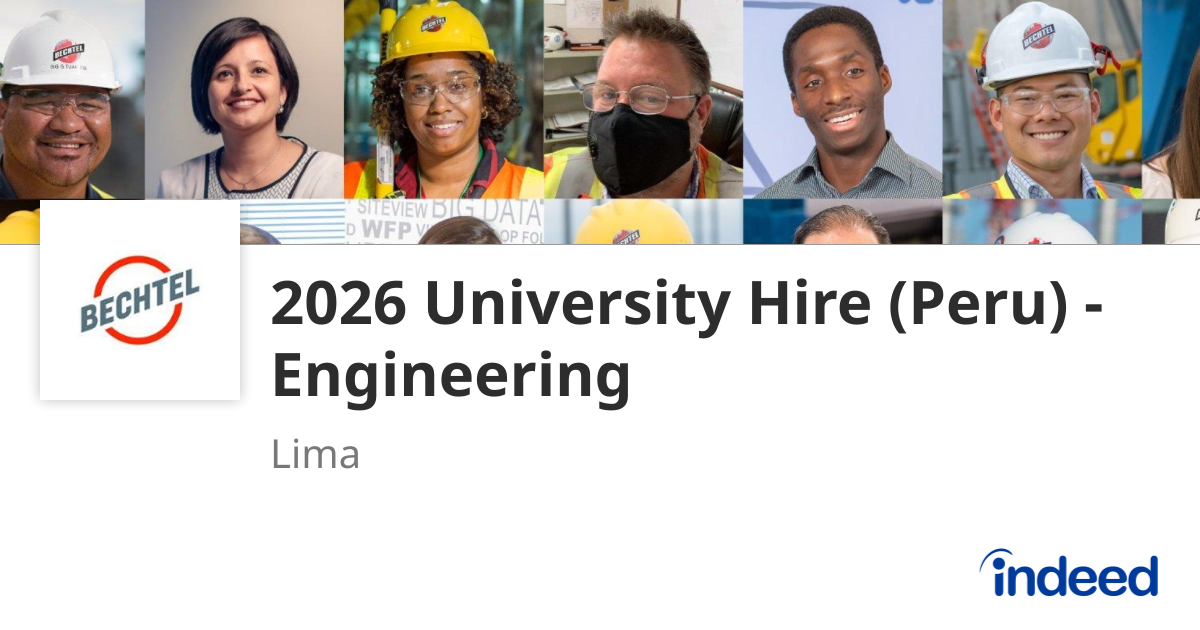 2026 University Hire (Peru) - Engineering - Lima, Lima - Indeed.com