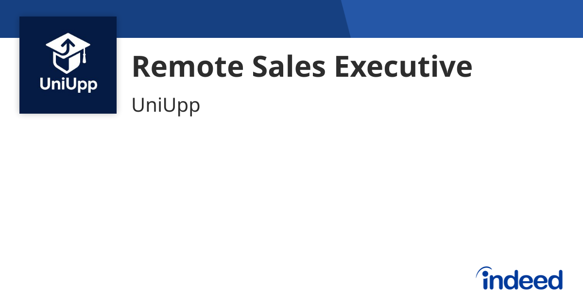 Remote Sales Executive - England - Indeed.com