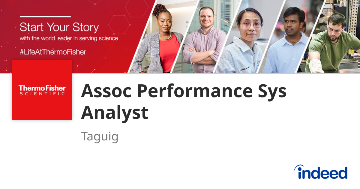 Assoc Performance Sys Analyst - Taguig - Indeed.com
