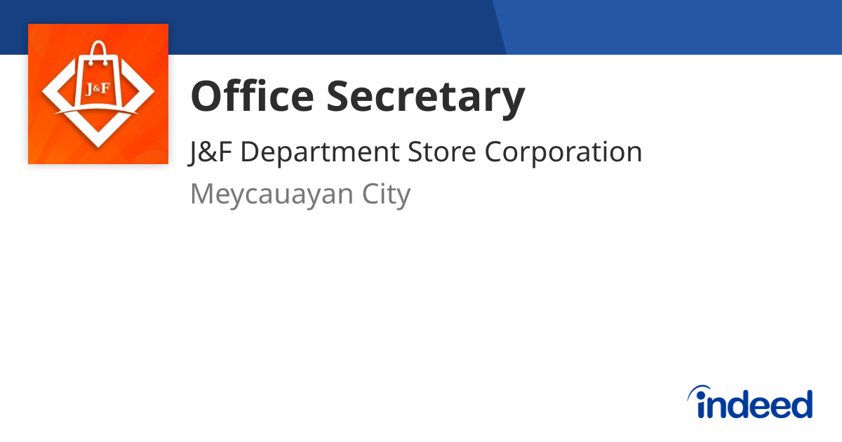 Office Secretary - Meycauayan City - Indeed.com