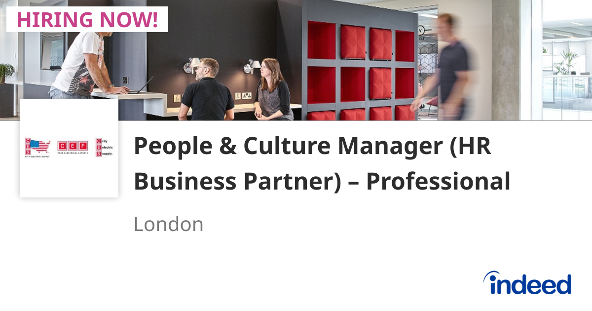 People & Culture Manager (HR Business Partner) – Professional Services ...