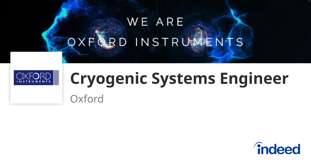Cryogenic Systems Engineer - Oxford - Indeed.com