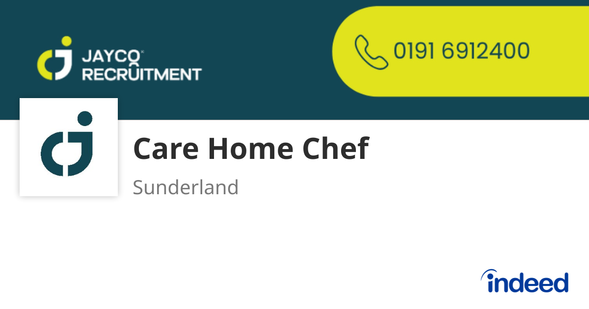 Care Home Chef - Sunderland - Indeed.com