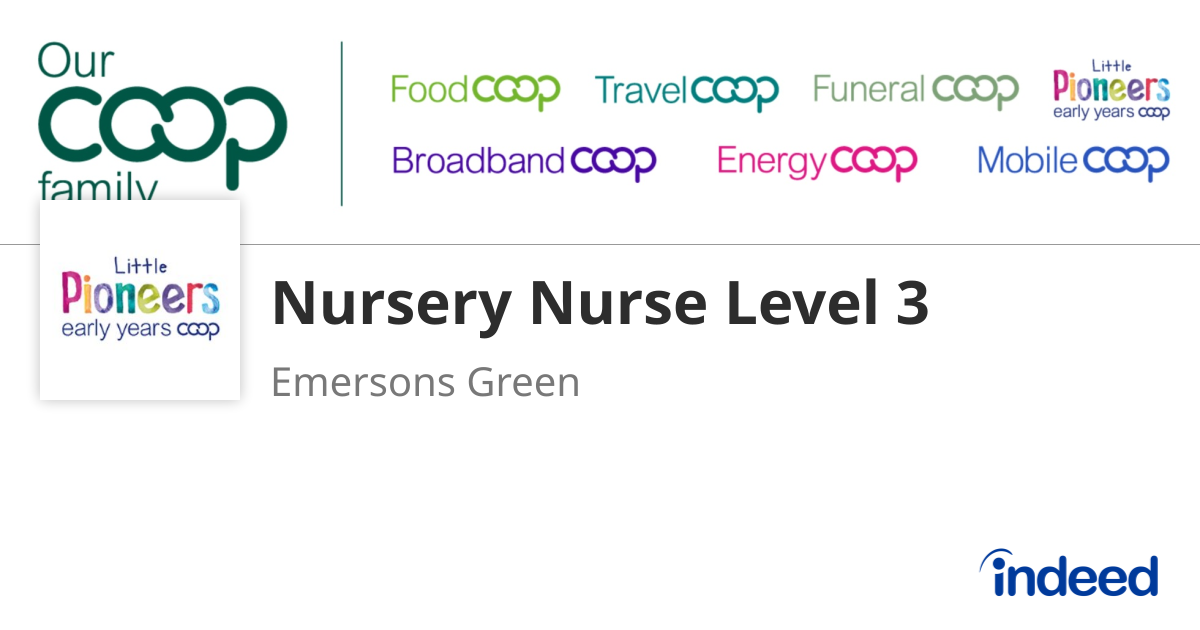 Nursery Nurse Level 3 - Emersons Green BS16 7FN - Indeed.com