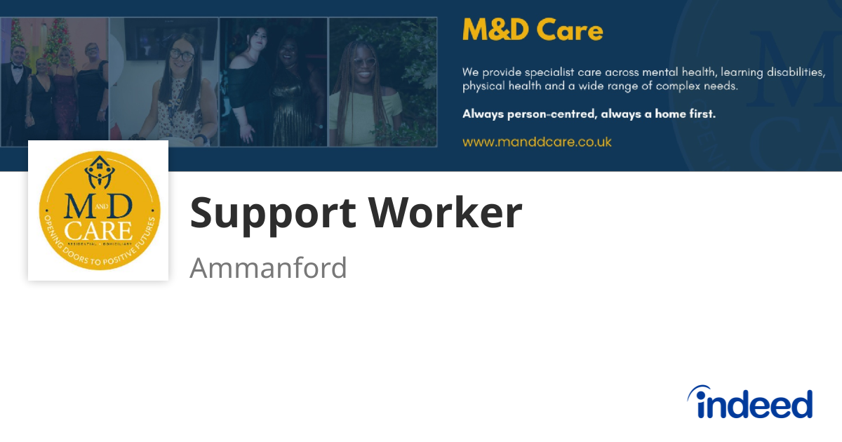 Support Worker - Ammanford SA18 2DR - Indeed.com