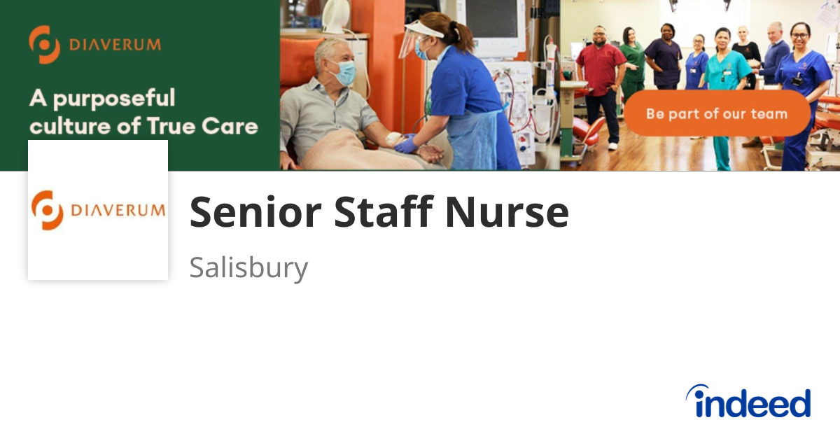 Senior Staff Nurse - Salisbury SP2 8BJ - Indeed.com