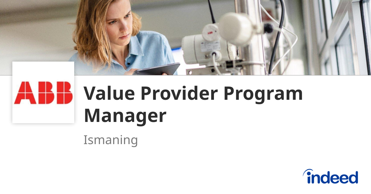 Value Provider Program Manager - 8050 Zürich, ZH - Indeed.com