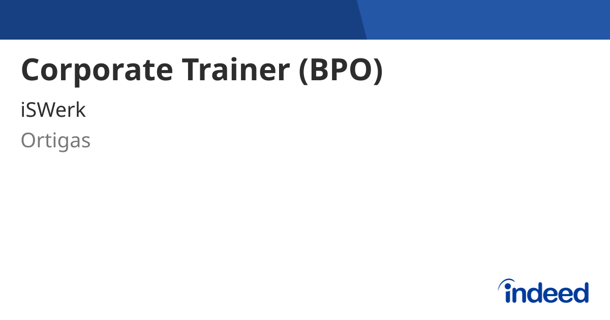 corporate-trainer-bpo-ortigas-indeed
