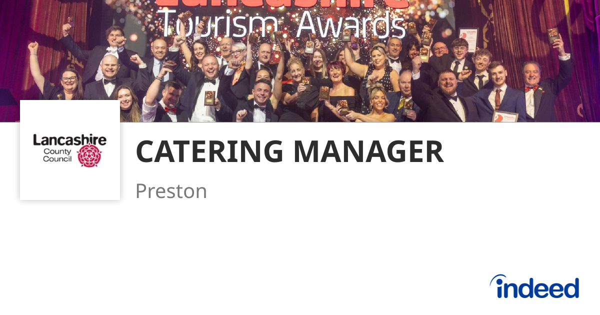 CATERING MANAGER - Preston PR1 0LN - Indeed.com