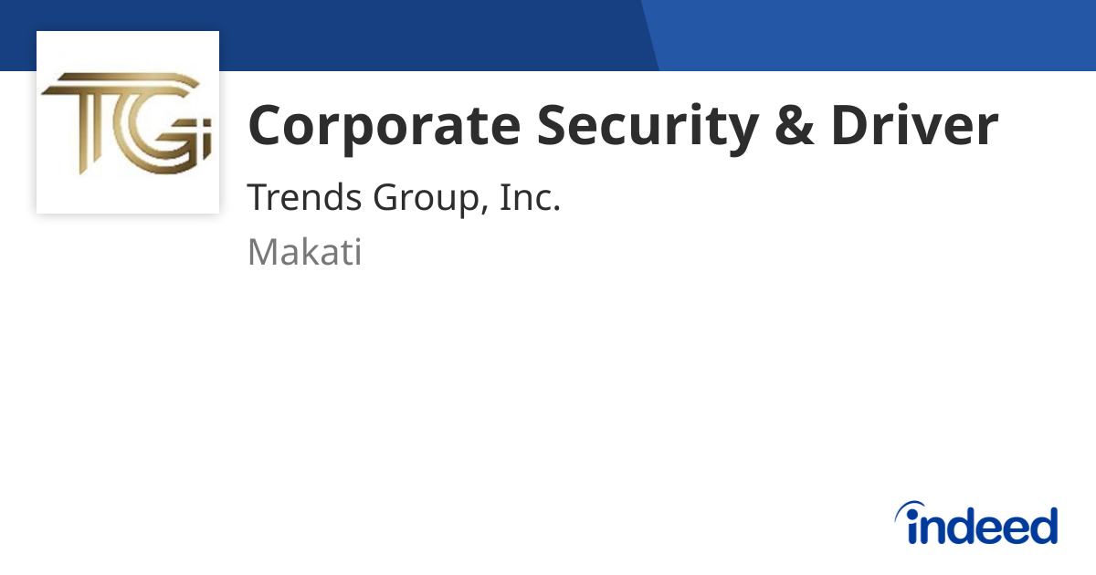Corporate Security & Driver - Makati - Indeed.com