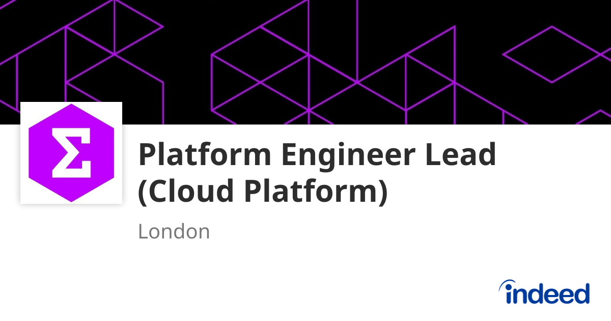 Platform Engineering Lead - London E20 - Indeed.com