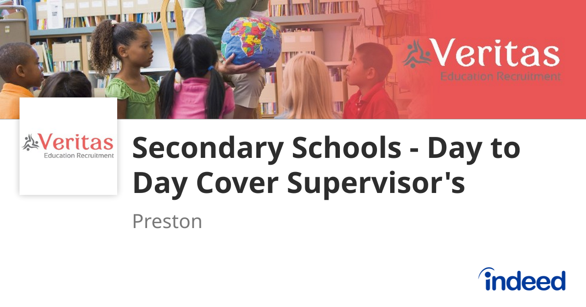Secondary Schools - Day to Day Cover Supervisor's - Preston - Indeed.com