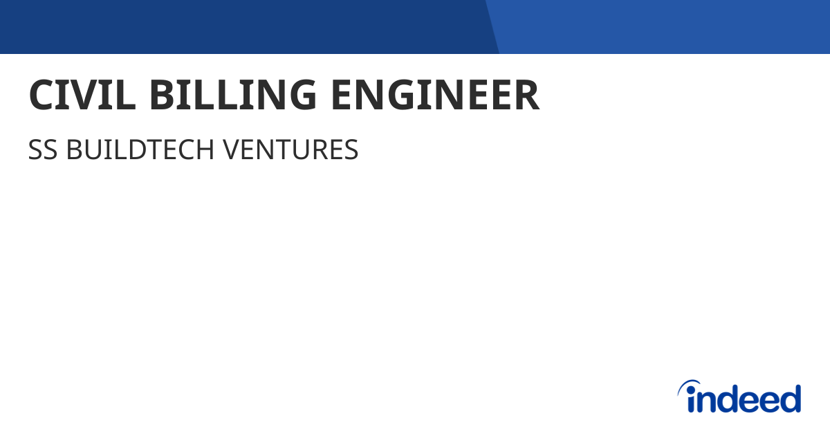 CIVIL BILLING ENGINEER - Preet Vihar, Delhi, Delhi - Indeed.com