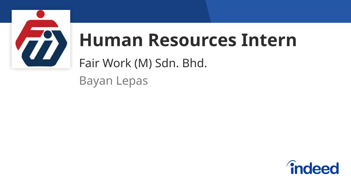 Human Resources Intern - Bayan Lepas - Indeed.com
