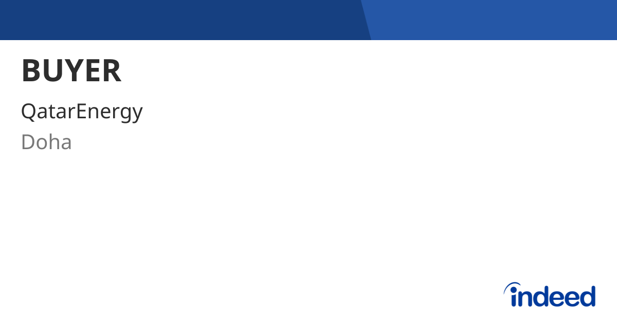 BUYER - Doha - Indeed.com