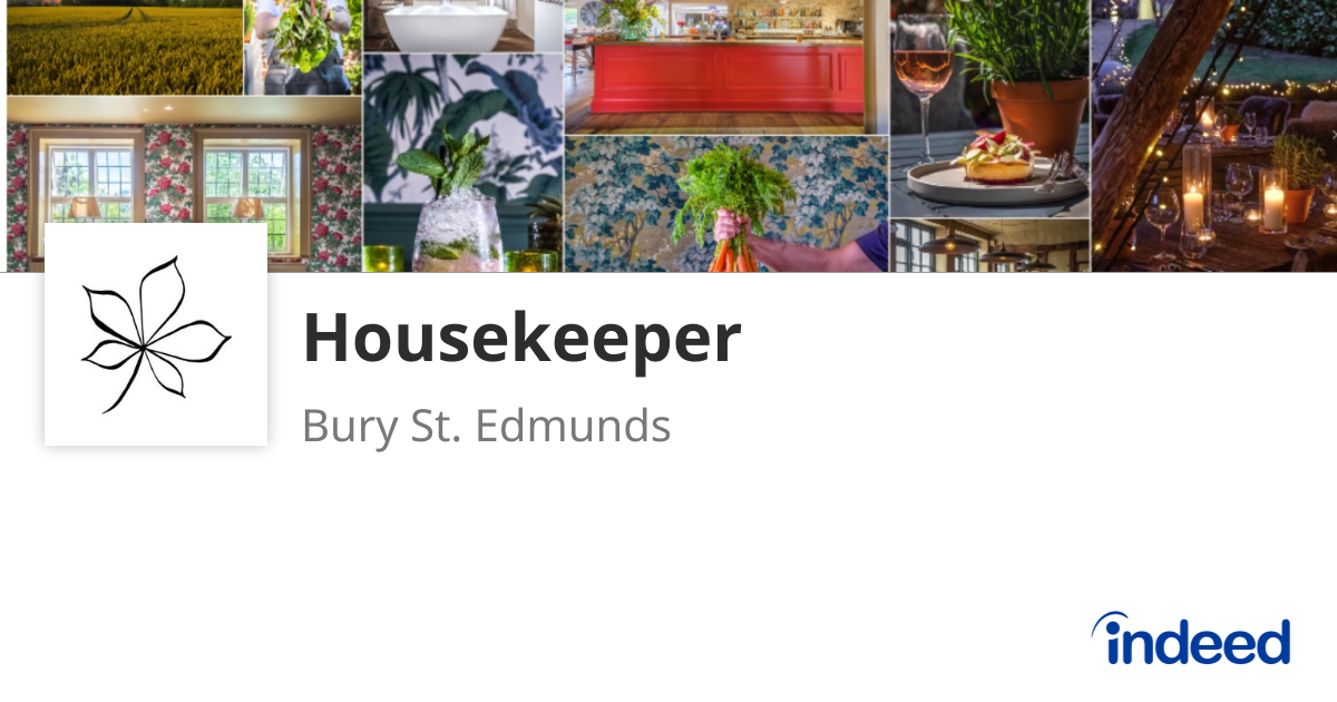 Housekeeper - Bury St. Edmunds IP29 5DE - Indeed.com