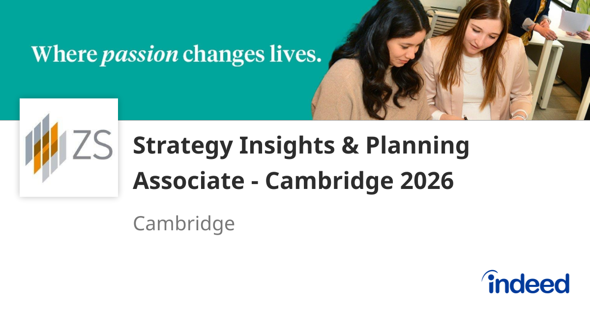 Strategy Insights & Planning Associate - Cambridge 2026 - Cambridge CB1 ...
