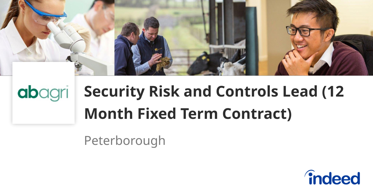 Security Risk and Controls Lead (12 Month Fixed Term Contract ...