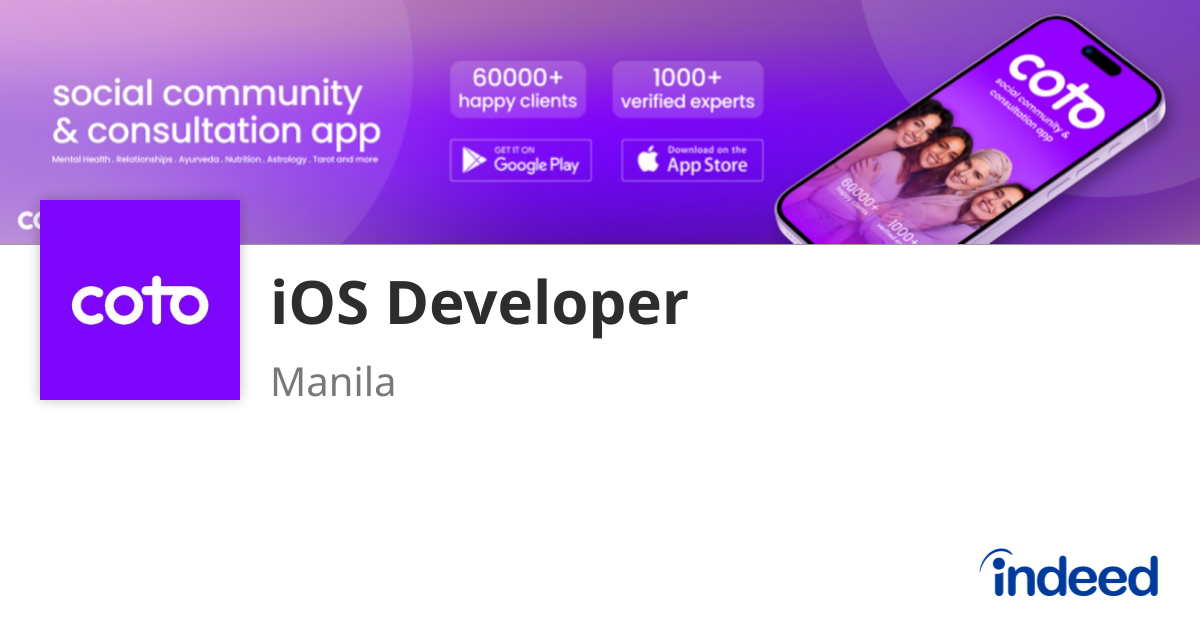 iOS Developer - Manila - Indeed.com