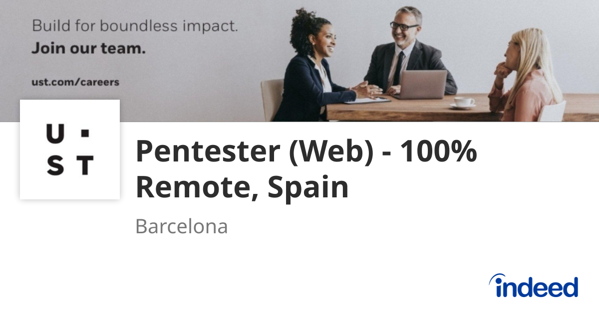 Pentester (Web) - 100% Remote - Barcelona, Barcelona provincia - Indeed.com