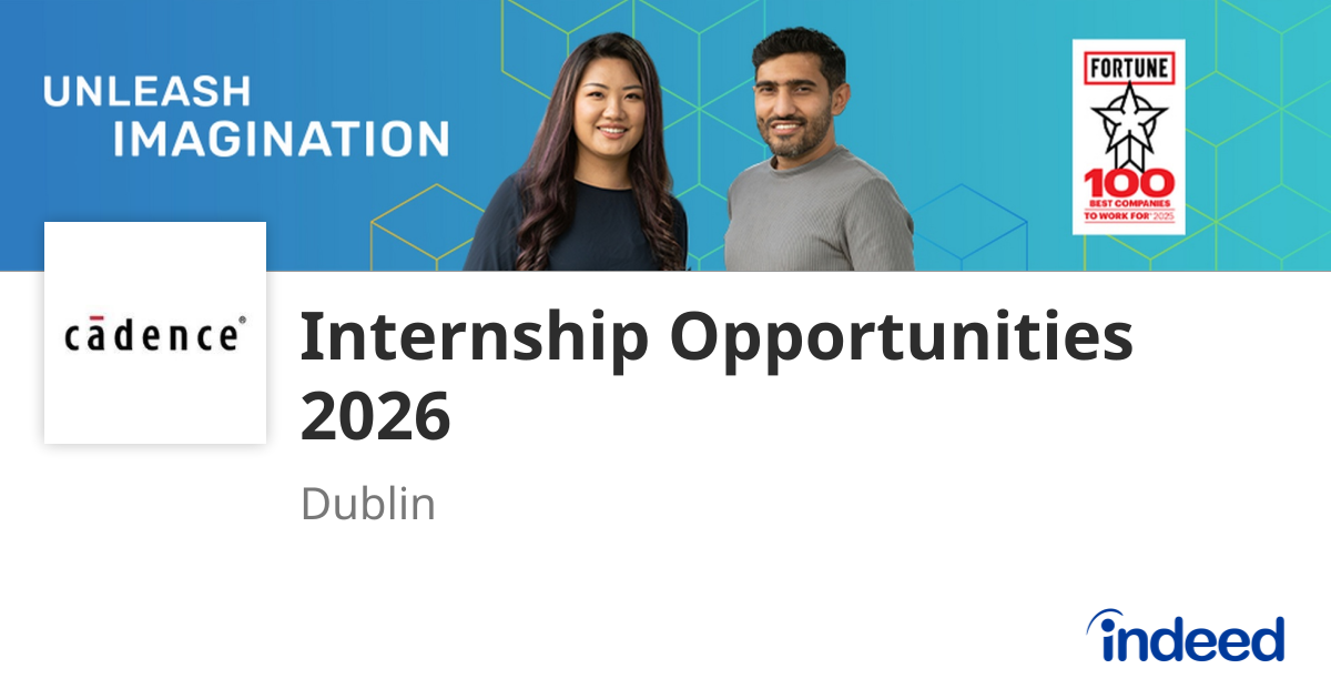 Internship Opportunities 2026 - Dublin, County Dublin - Indeed.com