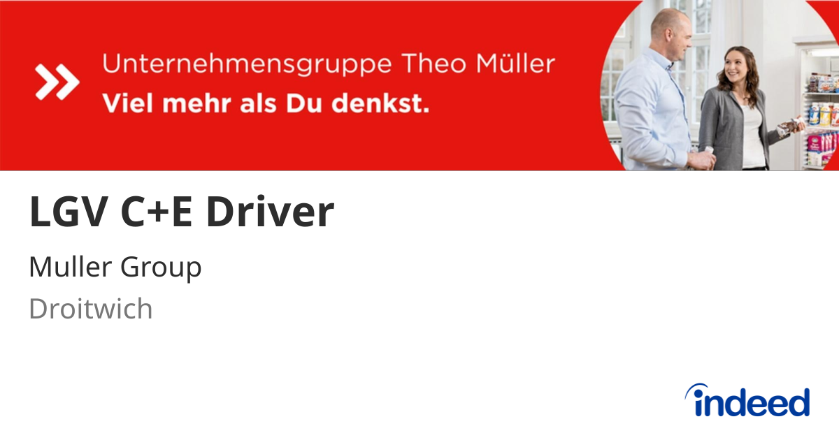 LGV C+E Driver - Droitwich WR9 0LW - Indeed.com