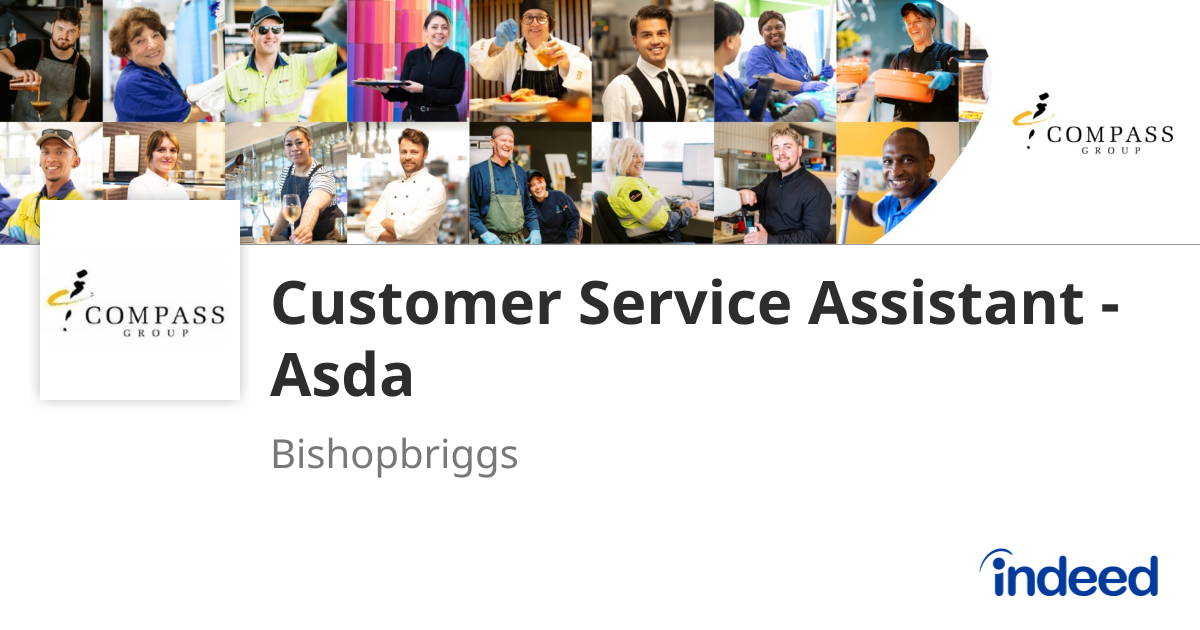 Customer Service Assistant - Asda - Bishopbriggs - Indeed.com