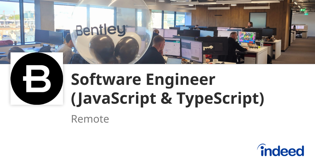 Senior Software Engineer (TypeScript / JavaScript / React) - Remote - Indeed.com