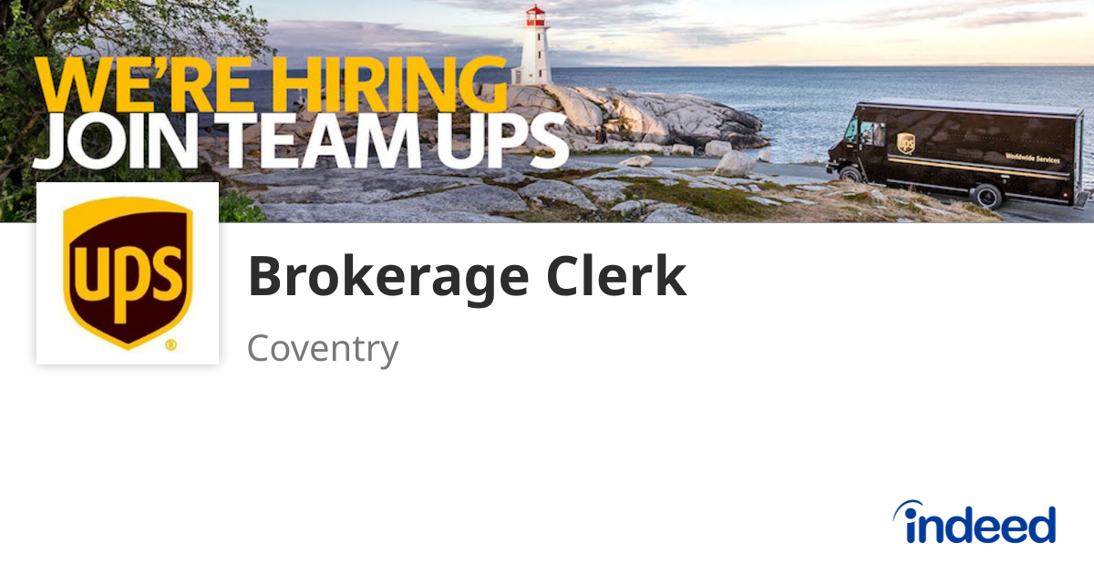 Brokerage Clerk - Coventry CV2 2SY - Indeed.com