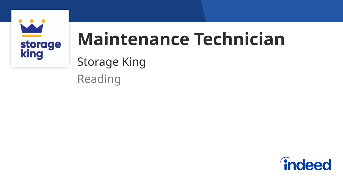 Maintenance Technician - Reading - Indeed.com