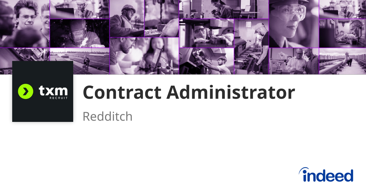 Contract Administrator - Redditch - Indeed.com