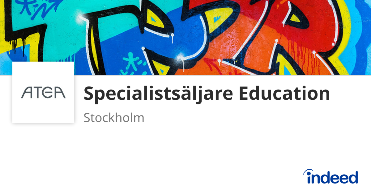 Specialistsäljare Education - Stockholm - Indeed.com